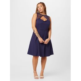 ABOUT YOU Curvy Kleid 'Frej' Damen Gr&ouml;&szlig;e 46 dunkelblau Winterkleid