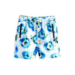 next Badeshorts Jungen Gr&ouml;&szlig;e 116 aqua / neongr&uuml;n / orange / wei&szlig;