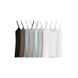 The Set Top Damen Gr&ouml;&szlig;e L beige / ecru / himmelblau / pastellblau / schoko / dunkelbraun / wei&szlig;