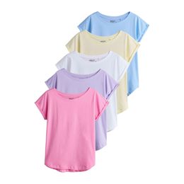 next T-Shirt Damen Gr&ouml;&szlig;e L/XL hellblau / hellgelb / lavendel / hellpink / wei&szlig;
