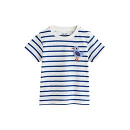 next T-Shirt Jungen Gr&ouml;&szlig;e 92 dunkelblau / orange / wei&szlig;