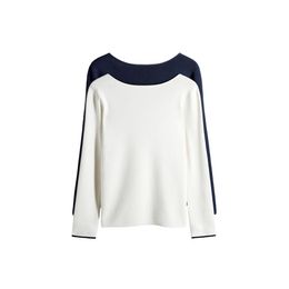 The Set Pullover Damen Gr&ouml;&szlig;e XL ecru / navy