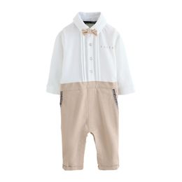 Baker By Ted Baker Overall Jungen Gr&ouml;&szlig;e 80 beige / schwarz / wei&szlig;