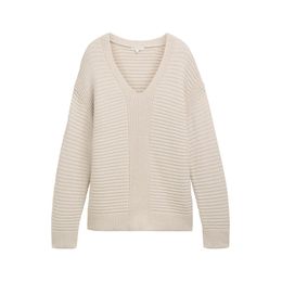 Tom Tailor Pullover Damen Gr&ouml;&szlig;e L hellbeige