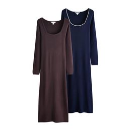 The Set Kleid Damen Gr&ouml;&szlig;e XS marine / weinrot / wei&szlig;