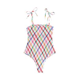 next Swimsuit female size XXXL Royal blue / Yellow / Red / White