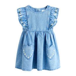 next Kleid M&auml;dchen Gr&ouml;&szlig;e 68 blau / wei&szlig;