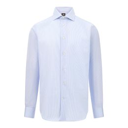 Boggi Milano Hemd Herren Gr&ouml;&szlig;e XL/XXL hellblau / wei&szlig;