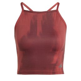 adidas Performance Sporttop 'Yoga Graphic' Damen Gr&ouml;&szlig;e XS weinrot / dunkelrot