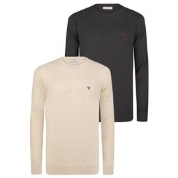 Felix Hardy Pullover Herren Gr&ouml;&szlig;e L hellbeige / schwarz
