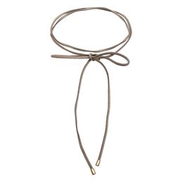 Elli Choker 'Schleife' Damen Gr&ouml;&szlig;e 36 beige / gold
