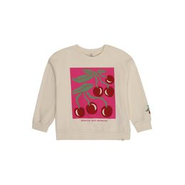 Only Mini Sweatshirt 'KMGartsy' M&auml;dchen Gr&ouml;&szlig;e 116 creme / kiwi / pink / kirschrot