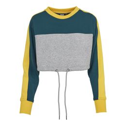Urban Classics Sweatshirt Damen Gr&ouml;&szlig;e XS gelb / grau / smaragd
