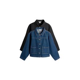 The Set Jacke Damen Gr&ouml;&szlig;e XL blue denim / schwarz