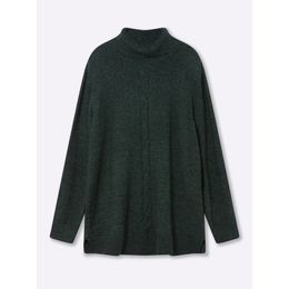 sheego Pullover Damen Gr&ouml;&szlig;e M gr&uuml;nmeliert