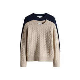 The Set Pullover Jungen Gr&ouml;&szlig;e 98 beige / navy