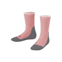 Falke Socken 'Active Everyday' Jungen Gr&ouml;&szlig;e 144/158 dunkelgrau / pinkmeliert / dunkelrot
