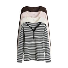 The Set Shirt Damen Gr&ouml;&szlig;e L braun / rosa / schwarz / wei&szlig;