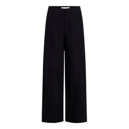 Damen Leinenhose "SOFT LINEN PANT", schwarz, Gr. XL, Calvin Klein Jeans, unifarben, Web, Obermaterial: 61% Baumwolle, 39% Leinen, Hosen, mit