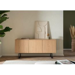 Lowboard Home Affaire, B:150cm H:70cm T:40cm, beige, FSC-zertifizierter Holzwerkstoff, Sideboards, "Lund, moderner TV-Unterschrank, Kommode mit