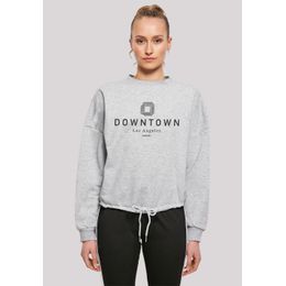 F4NT4STIC Damen Sweatshirt "Downtown LA", grau, Gr. S, Obermaterial: 65% Baumwolle, 35% Polyester, Sweatshirts, Print