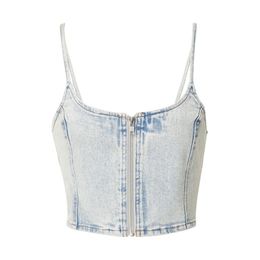 MONKI Top Damen Gr&ouml;&szlig;e XS blue denim