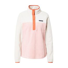 Columbia Sportpullover 'Benton Springs' Damen Gr&ouml;&szlig;e S orange / pastellrot / wei&szlig;