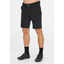 Endurance Herren Radhose "Benal", schwarz, Gr. L, unifarben, 92% Polyester, 8% Elasthan, Hosen, im praktischen 2-in-1-Design