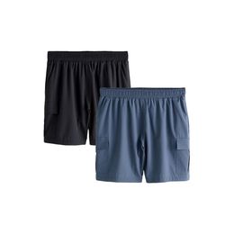 next Athletic Pants 'Active Cargo Gym' male Blue, Black size 3XL