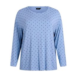ZIZZI Pajama Shirt 'Mhildur' female Blue size S