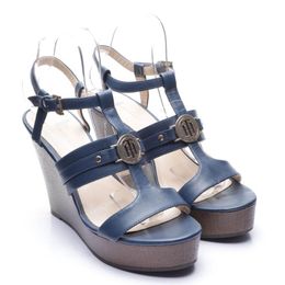Tommy Hilfiger Sandaletten Damen Gr&ouml;&szlig;e 39.5 Second Hand blau