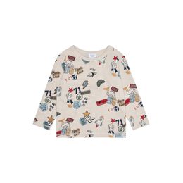 HUST & CLAIRE Hust & Claire Shirt 'Anton' Jungen Gr&ouml;&szlig;e 110 creme / taubenblau / rot / schwarz
