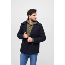 Brandit Herren Wintermantel "Brandit Herren Pea Coat"navy, Gr. 7XL, 50% Wolle, 50% Polyester, M&auml;ntel