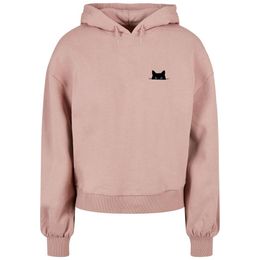 Merchcode Sweatshirt 'Halloween - Cat' female Pink size 4XL