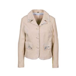 Freaky Nation Damen Lederjacke "Showpiece-FN SL"beige, Gr. M, Oberstoff: 100% Leder; Futter: 100% Baumwolle, Jacken