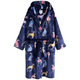 next Long Bathrobe female Blue size XXL
