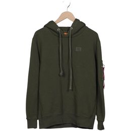 Alpha Industries Kapuzenpullover Herren Gr&ouml;&szlig;e M Second Hand gr&uuml;n