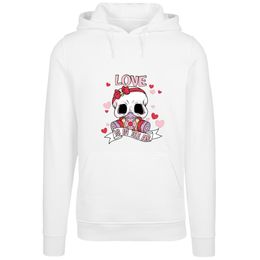 F4NT4STIC Sweatshirt 'Anti Valentinstag Love Is In The Air' Damen Gr&ouml;&szlig;e S rosa / knallrot / schwarz / wei&szlig;