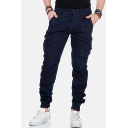 Cipo & Baxx CIPO & BAXX Herren Loose-fit-Jeans "Jeans", blau, Gr. 36, unifarben, 86% Baumwolle, 12% Polyester, 2% Elasthan, Jeans, mit Stretch-B&uuml;ndchen, CD-422