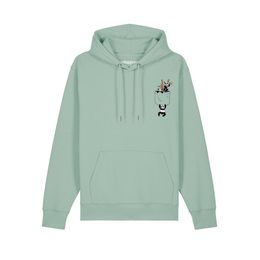 Watapparel Sweatshirt ' Pocket Pandas ' Herren Gr&ouml;&szlig;e S mint / mischfarben