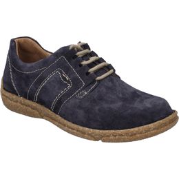 Josef Seibel Damen Schn&uuml;rschuh "Neele 44, jeans", Gr. 43, blau, Obermaterial: 100% Rindsleder Leather cow., Schuhe