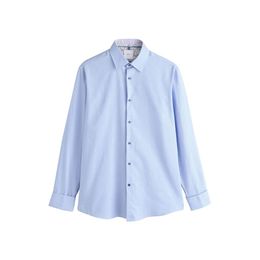 next Button Up Shirt male Blue size 17
