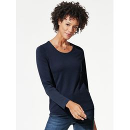 Walbusch Baumwoll-Basic-Shirt Langarm