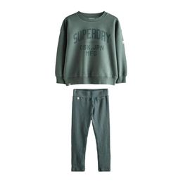 Superdry Set girl Green size 7 yrs