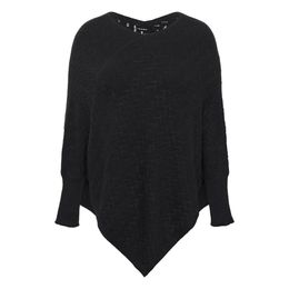 Kaffe CURVE Poncho 'Olina' Damen Gr&ouml;&szlig;e XS/XL schwarz