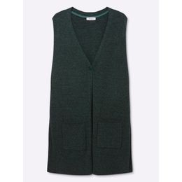 sheego Knitted Vest female Green size 40/42