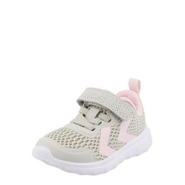 Hummel Sneaker 'Actus' Jungen Gr&ouml;&szlig;e 24 stone / rosa / wei&szlig;