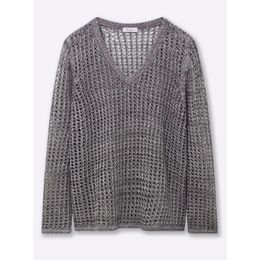 sheego Sweater female Grey size 40/42
