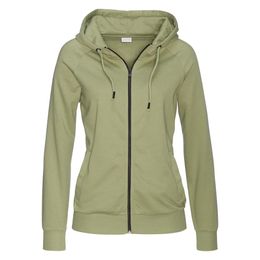 Lascana Zip-Up Hoodie female Green size 40/42
