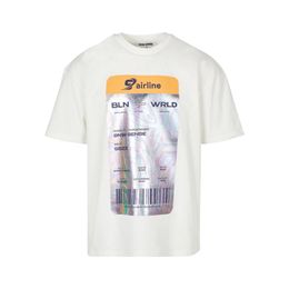 9N1M SENSE T-Shirt Herren Gr&ouml;&szlig;e L blau / curry / schwarz / offwhite
